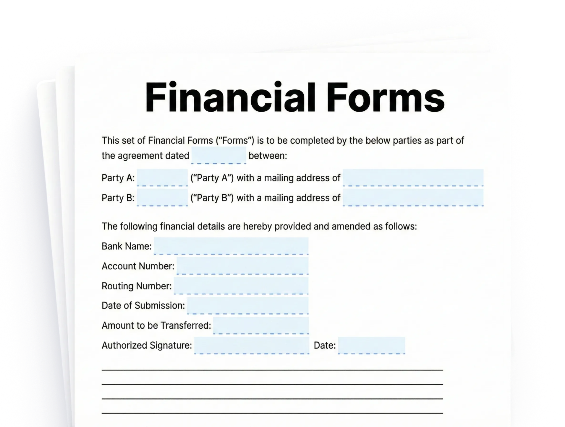 Free Financial Template (PDF, Word, Google Doc) | RocketRent