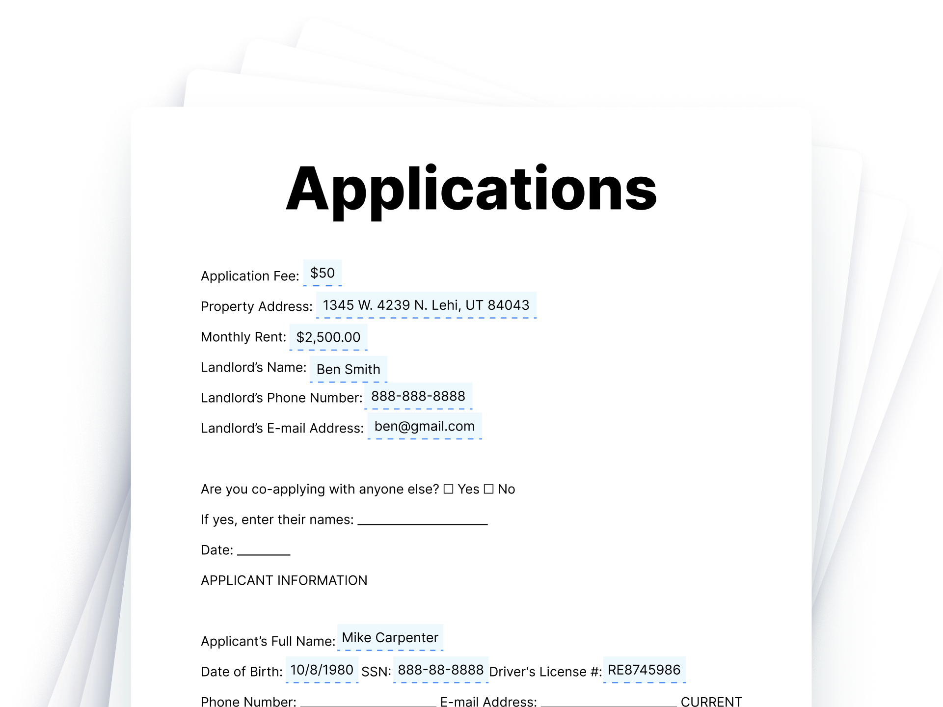 Applications - RocketRent
