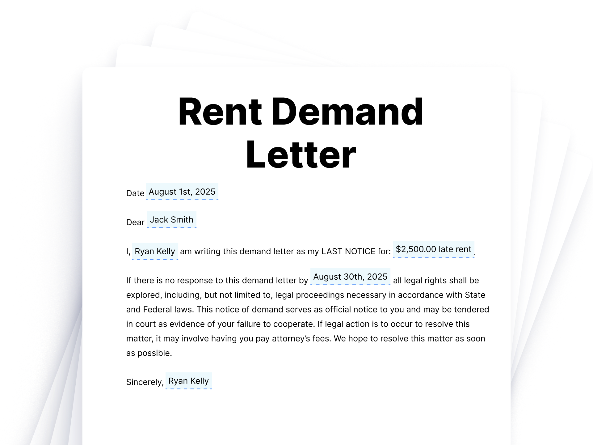 Rent Demand Letter - RocketRent