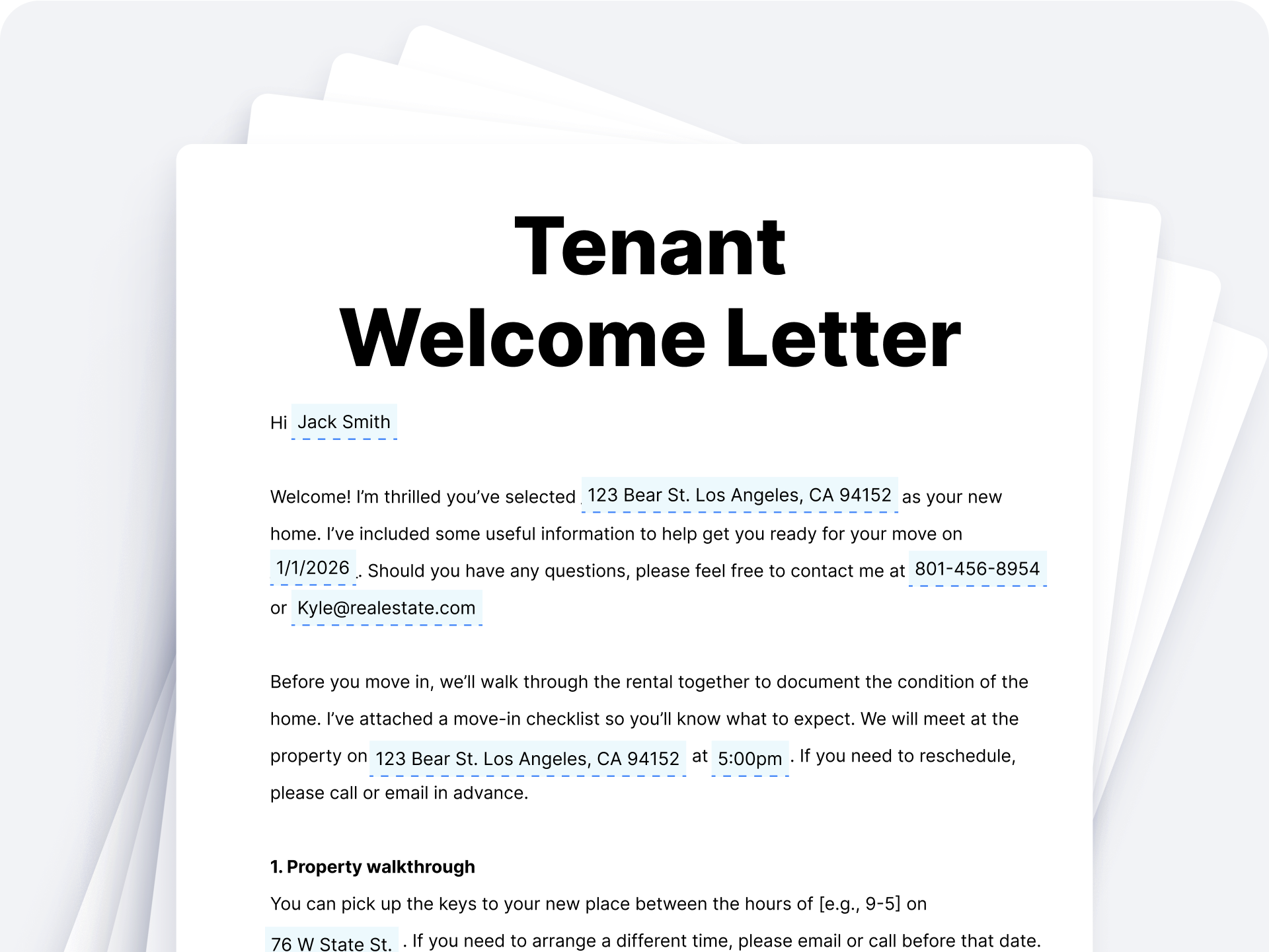 Free Letter Template (PDF, Word, Google Doc) | RocketRent