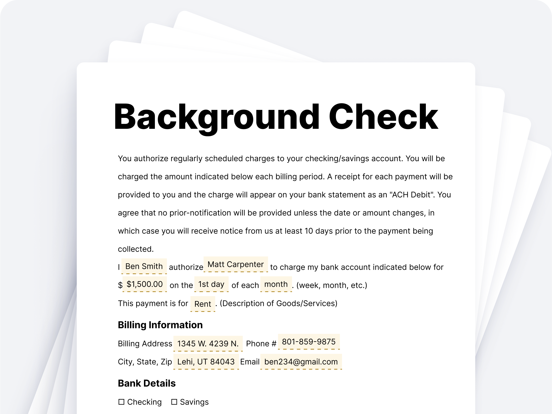 Background Check - RocketRent